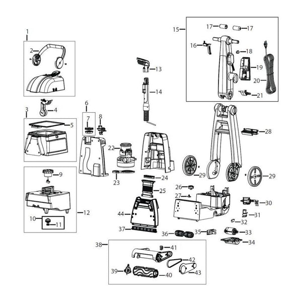 Bissell Commercial BG10 Cap & Insert Assembly, Part #2036675 Diagram ...