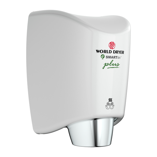 World Dryer SMARTdri Plus K-974P2 Touchless White Aluminum Hand Dryer ...