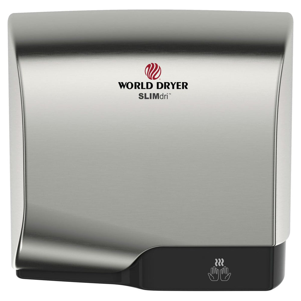 World Dryer SLIMdri L-973A Brushed Stainless Steel Efficient Hand Drye ...